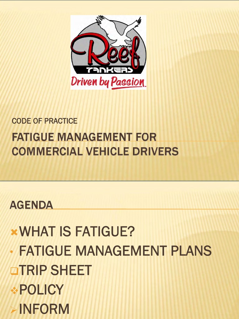 Managing Fatigue in the Transport Industry: A Code of Practice for ...