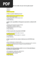 QMS Internal Auditor Exam Paper | PDF | Auditor's Report | Audit