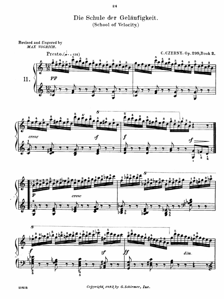 Czerny Op 299 Book II | PDF