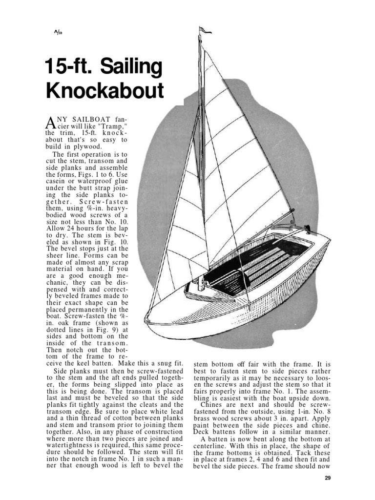 15 Foot Sailboat | PDF