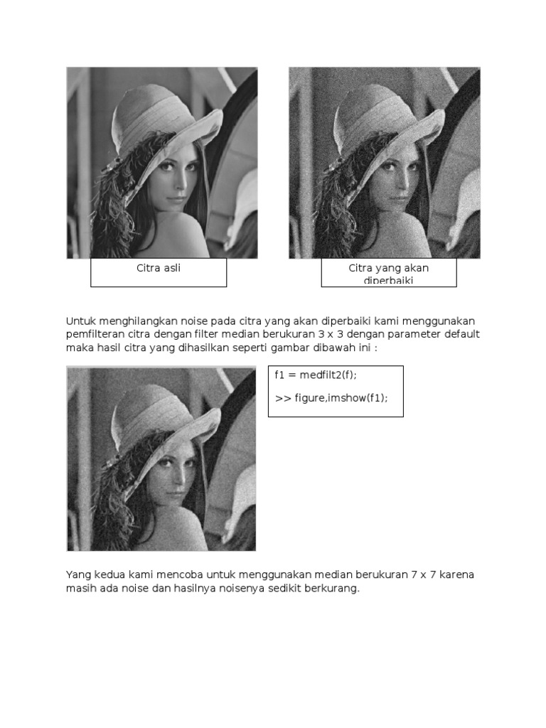 Memperbaiki Noise Pada Citra | PDF