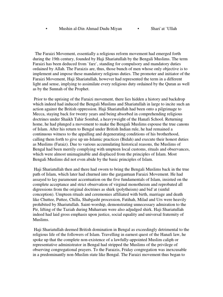 Faraize Movement | PDF