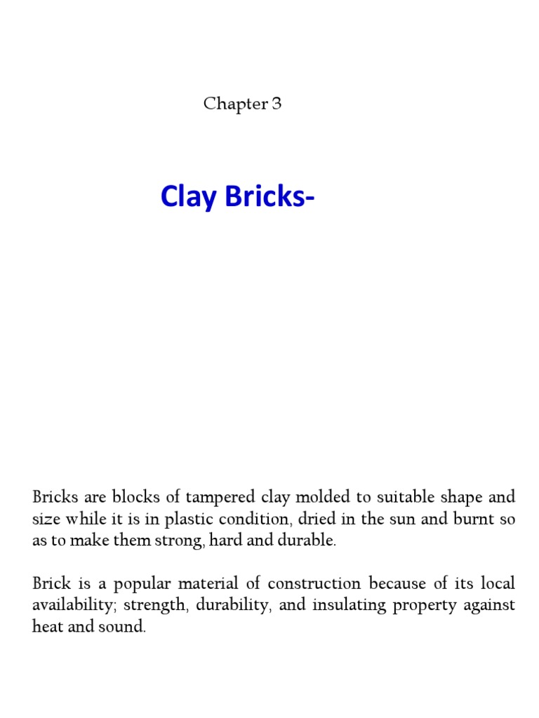 Clay Brick Production Process | PDF | Brick | Extrusion