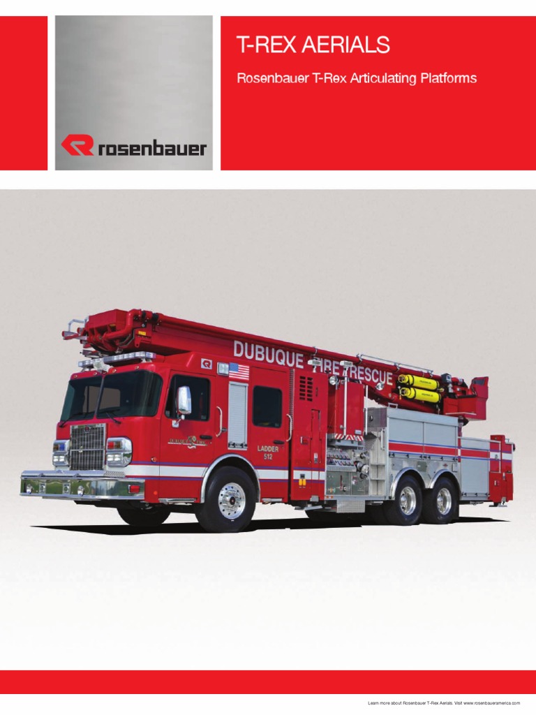 Rosenbauer T-Rex Aerial Platform Overview | PDF | Firefighting ...