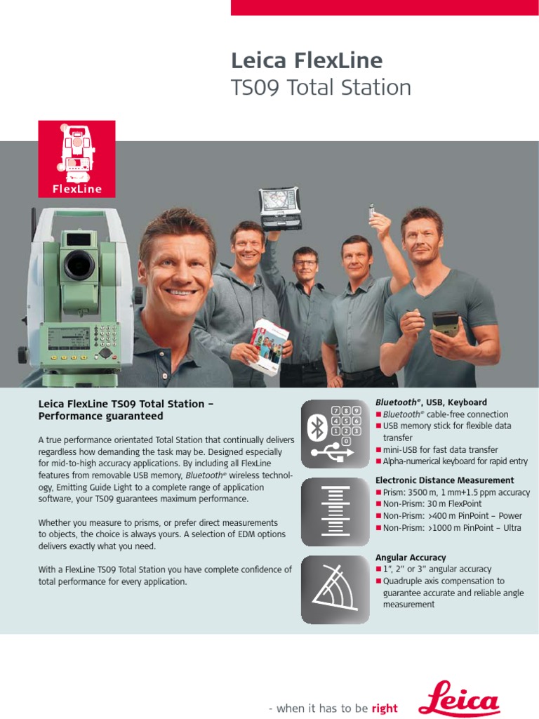 Ts09 Total Station: Leica Flexline | PDF | Computer Keyboard | Usb