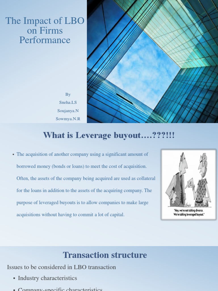 The Impact of LBO On Firms | PDF | Leveraged Buyout | Leverage (Finance)