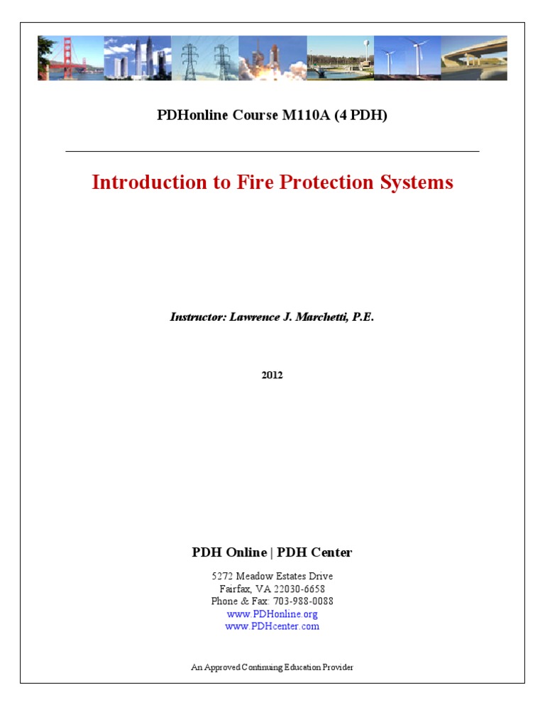 Introduction To Fire Protection Systems: Pdhonline Course M110A (4 PDH ...