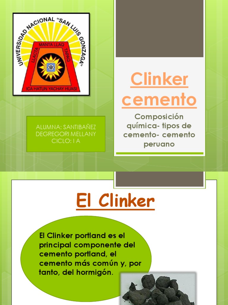 CLINKER DEL CEMENTO | Cemento | Hormigón