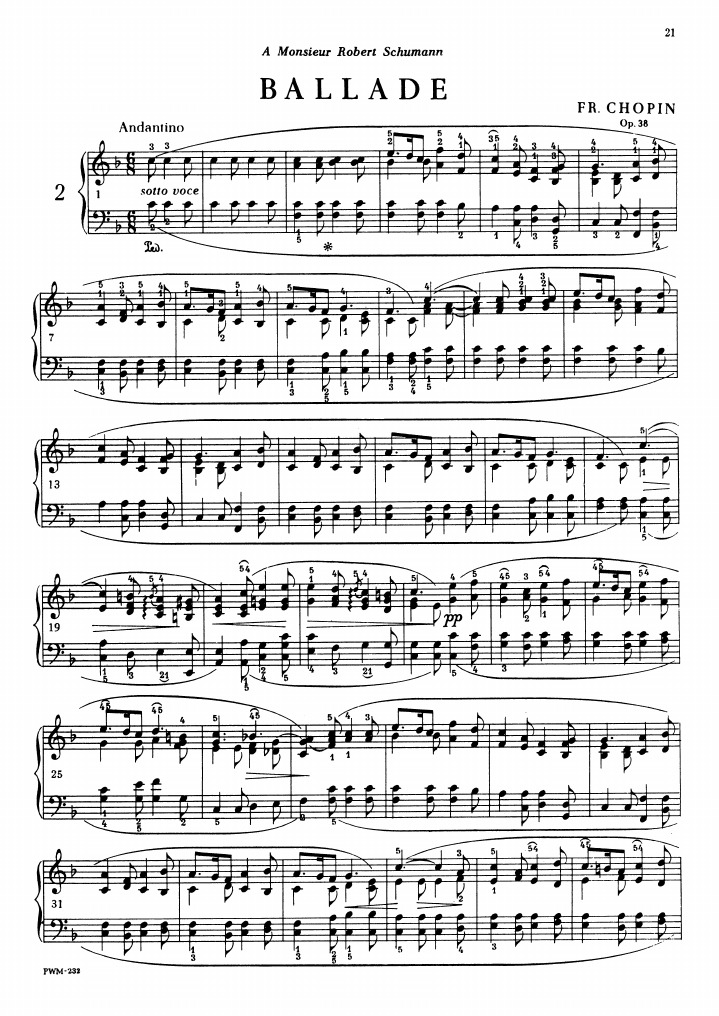 Chopin Ballade No.2 | PDF