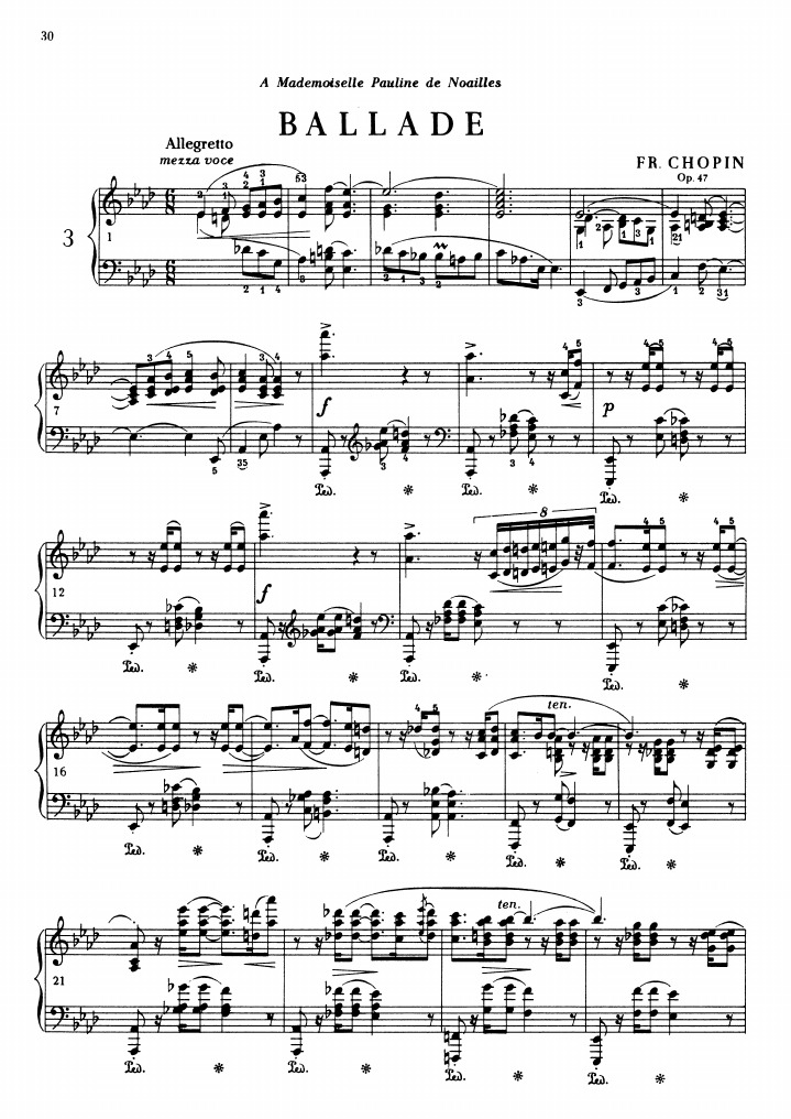 Chopin Ballade No.3 | PDF