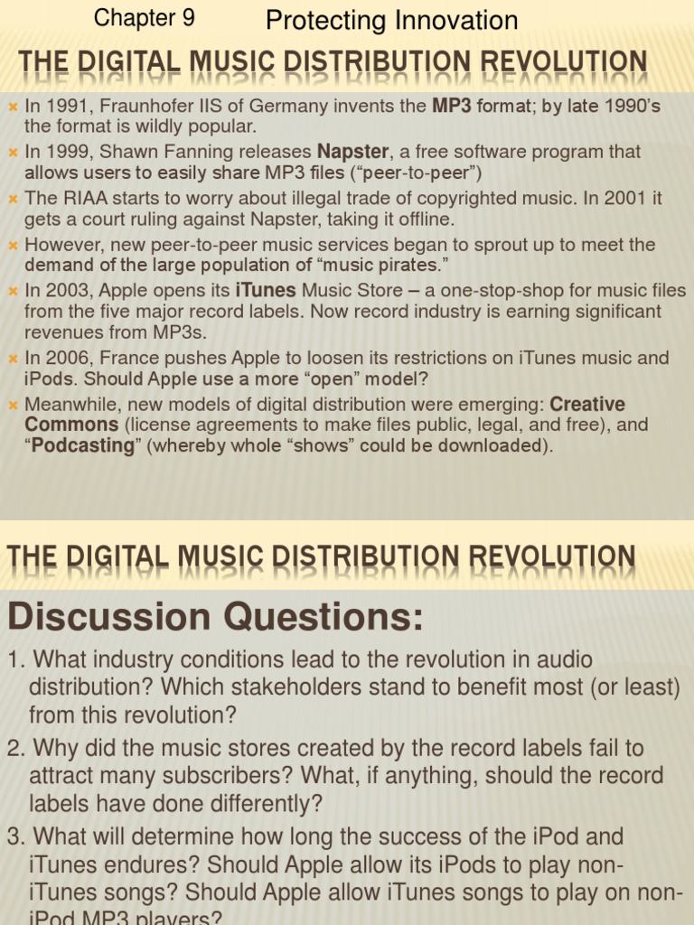 The Digital Music Distribution Revolution: Commons (License Agreements ...