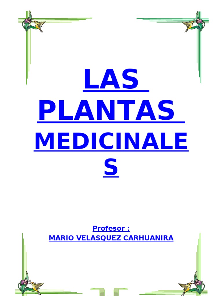 PLANTAS MEDICINALES DEL PERÚ