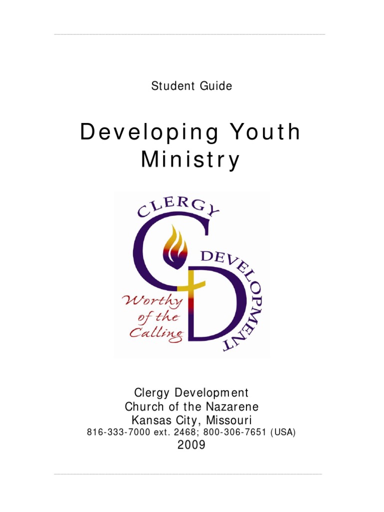 Developing Youth Ministry Student Course Book | PDF | Protestant Youth ...