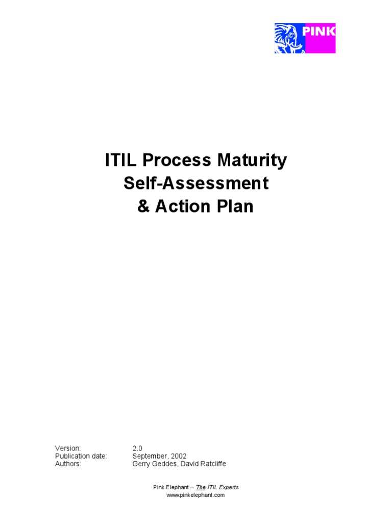 Itil Process Maturity Self-Assessment | PDF