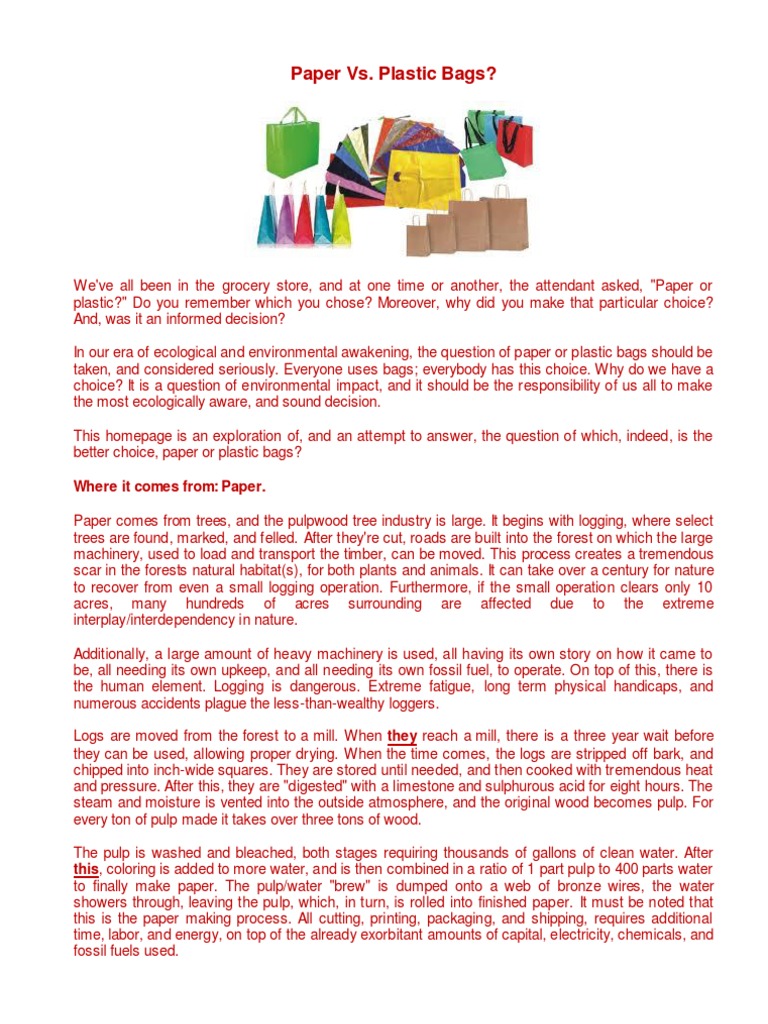 Paper Vs Plastic Referents | PDF