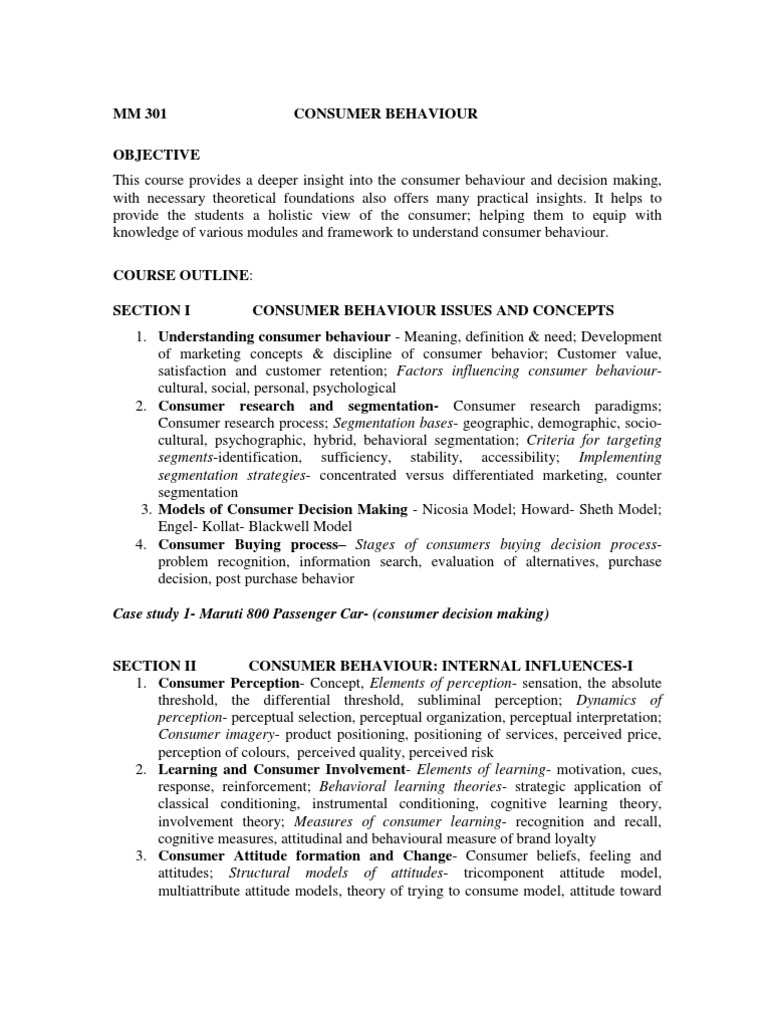 Consumer Behaviour | PDF | Consumer Behaviour | Attitude (Psychology)