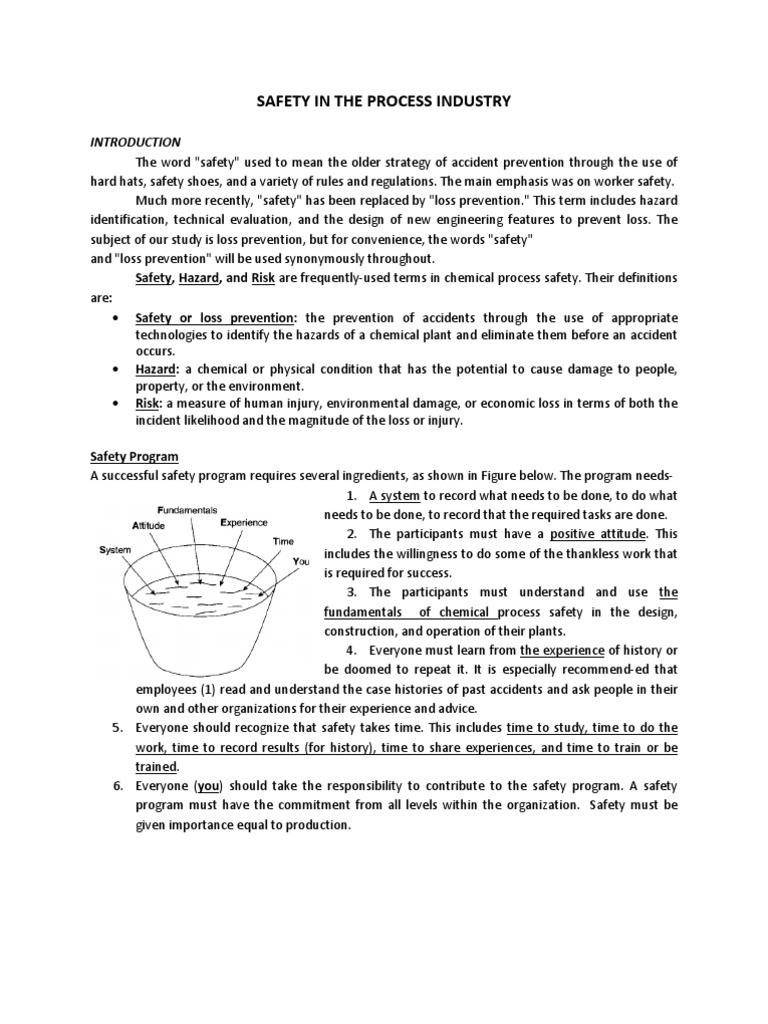 Introduction To Safety Processes | PDF | Risk | Risk Management