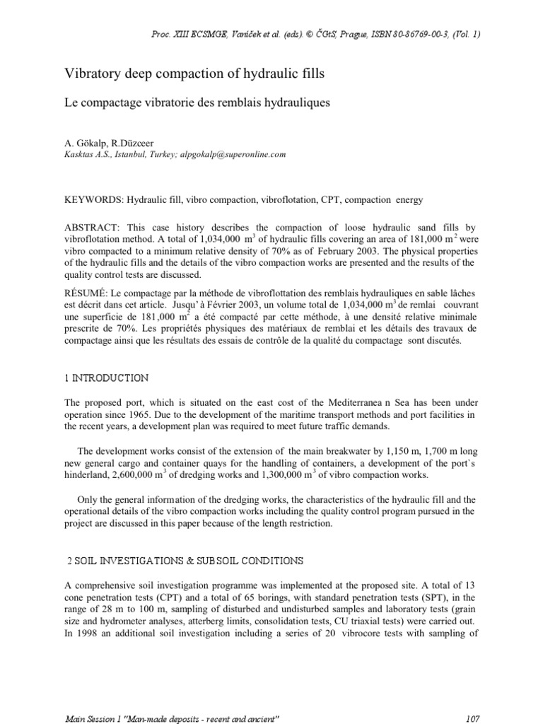 Vibrofloatation | PDF | Dredging | Soil