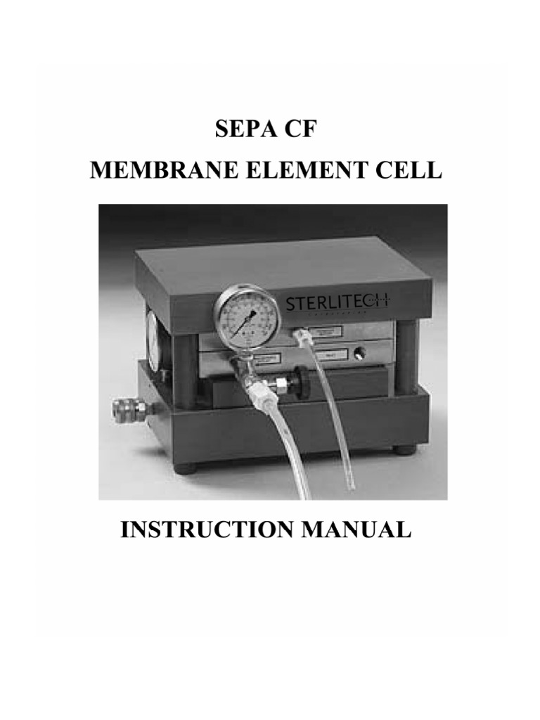 Sepa CF Cell | PDF | Membrane | Pump