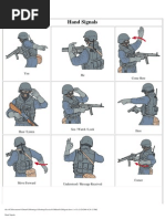 Tactical Hand Signals | PDF | Military Science | Military Technology