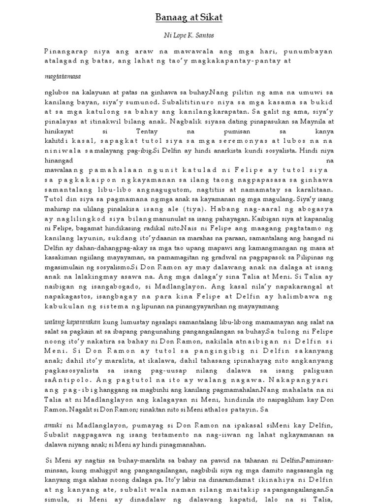 Banaag at Sikat | PDF