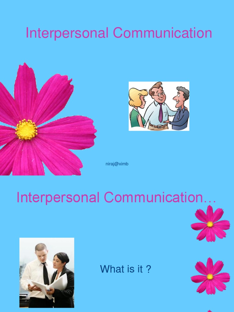 Interpersonal Communication | PDF
