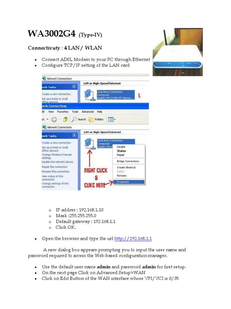 Broadband Router Setting | PDF | Computers
