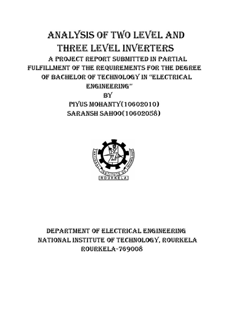 Three-Level vs Two-Level Inverters Analysis | PDF | Science & Mathematics