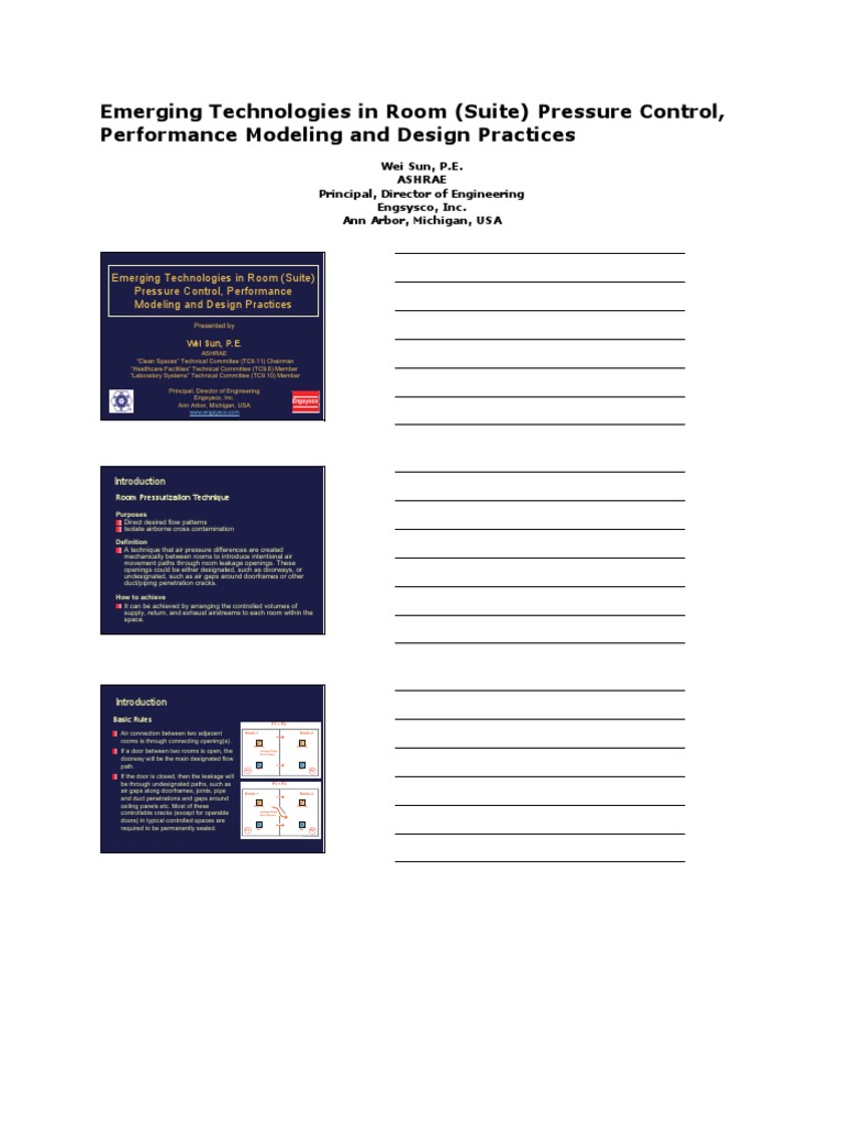 Pressure Room | PDF | Building Engineering | Mechanical Engineering
