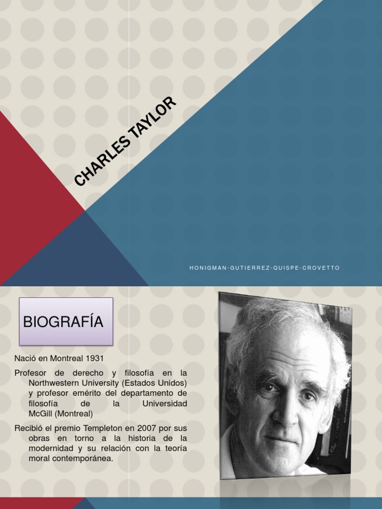 Charles Taylor | PDF | Moralidad | Teorías filosóficas
