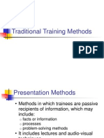 Chapter 7 Traditional Training Methods | PDF | Lecture | Behavioural ...