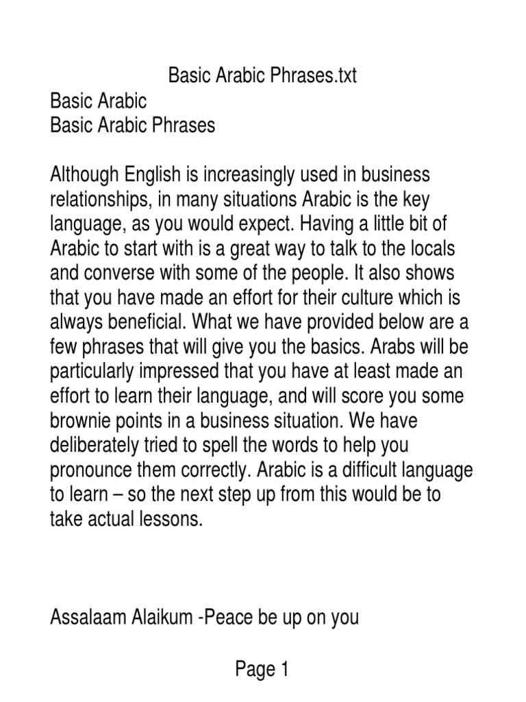 Arabic | PDF | Languages | Language Arts & Discipline