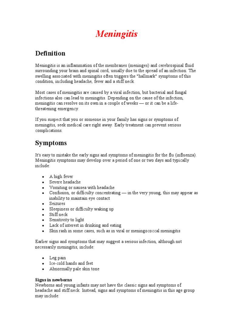 Meningitis | PDF | Meningitis | Public Health