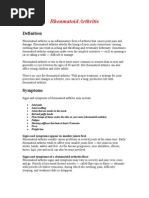 Case Study Rheumatoid Arthritis | PDF | Arthritis | Rheumatoid Arthritis