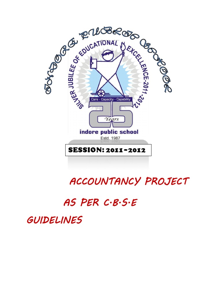 Accountancy Project Cover Page Design | PDF