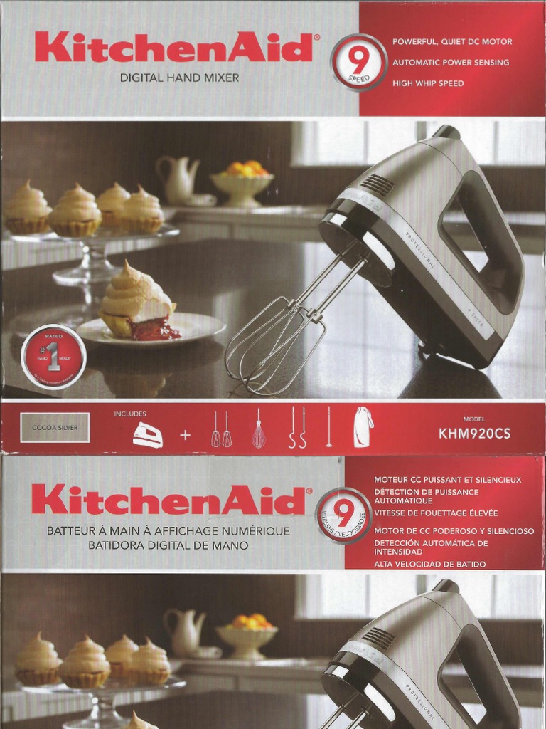 KitchenAid 9-Speed Digital Hand Mixer Box | PDF | Nature