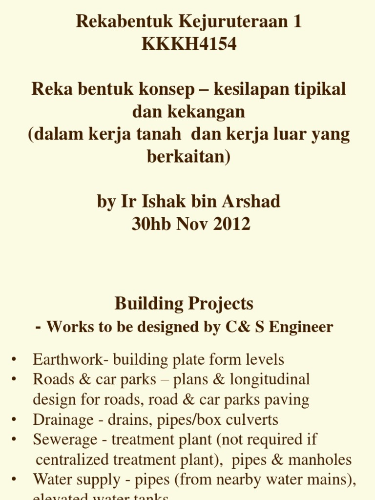 Earthwork Design For Civil and Structural Engineering Works | PDF ...