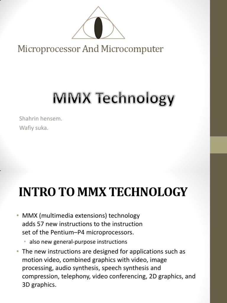 An Introduction to MMX Technology: Enhancing Microprocessors with ...