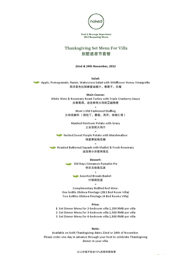 Menu 202 | PDF
