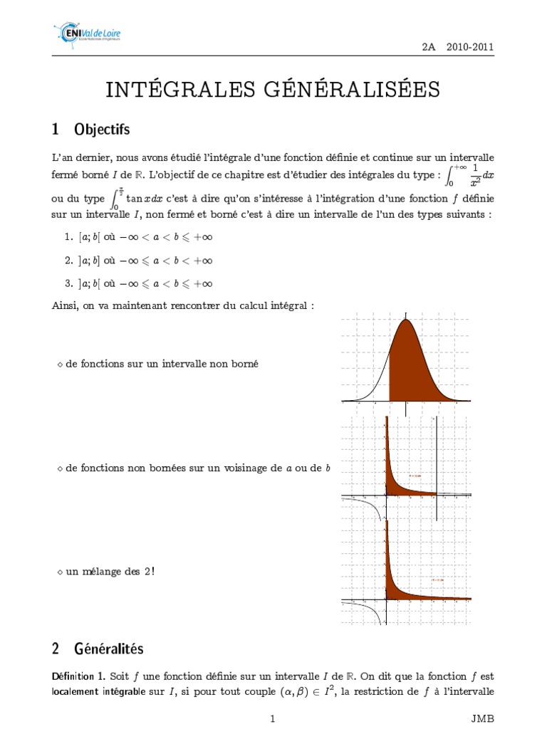 Intégrale Impropre | PDF | Limite (mathématiques) | Intégral