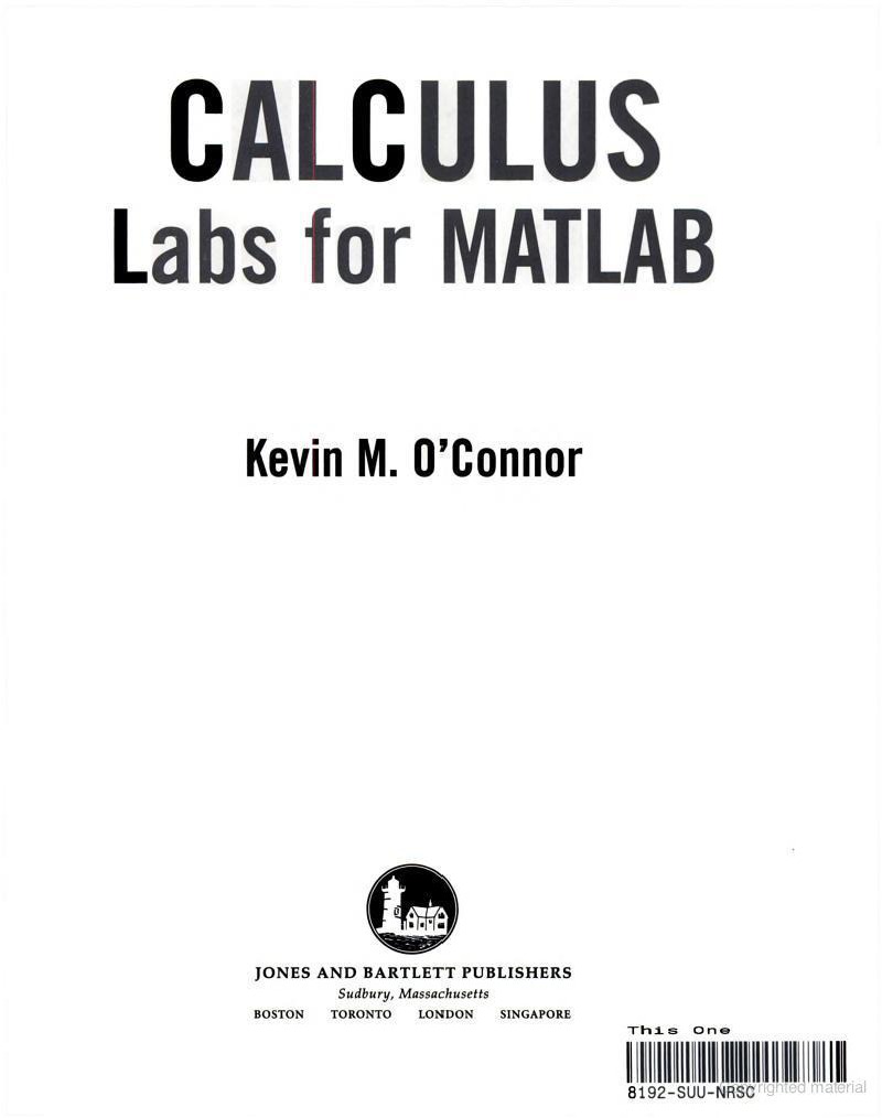 Calculus Labs For Matlab | PDF