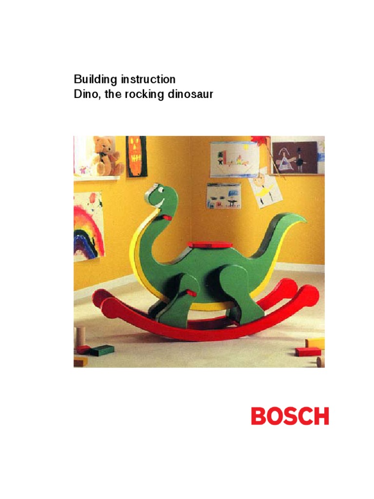 News 0410 1 Bauanleitung Schaukeldino en | PDF | Plywood | Screw