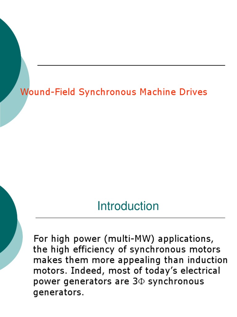 Wound-Field Synchronous Machine Drives | Download Free PDF | Power ...
