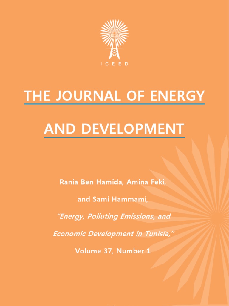 "Energy, Polluting Emissions, and Economic Development in Tunisia," by ...
