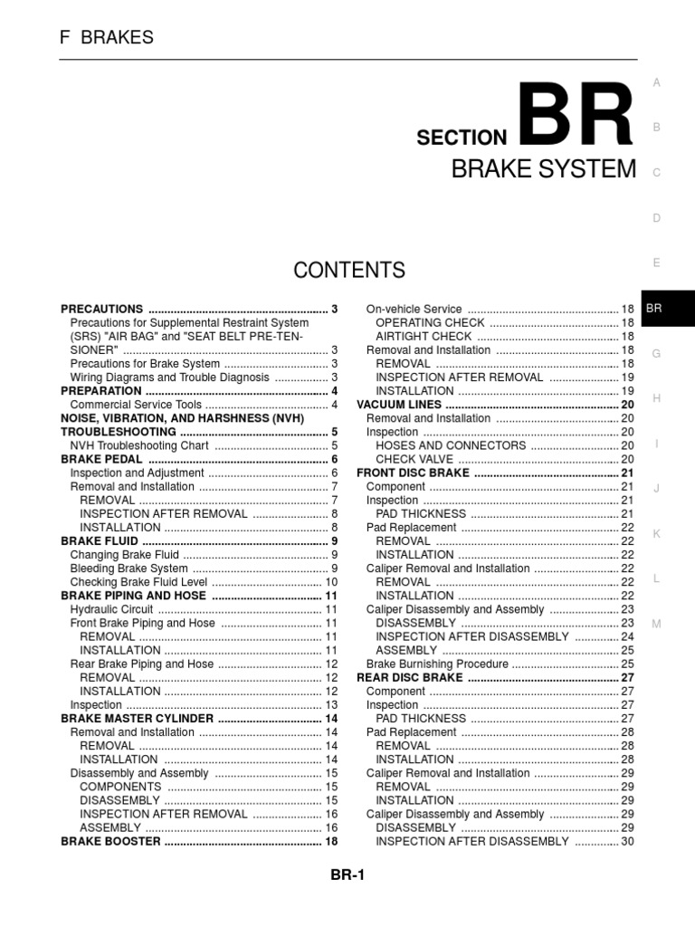Brake System: Section | PDF | Brake | Piston