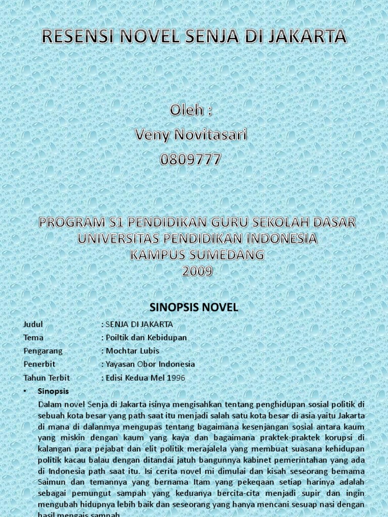 Mochtar Lubis - Senja Di Jakarta | PDF
