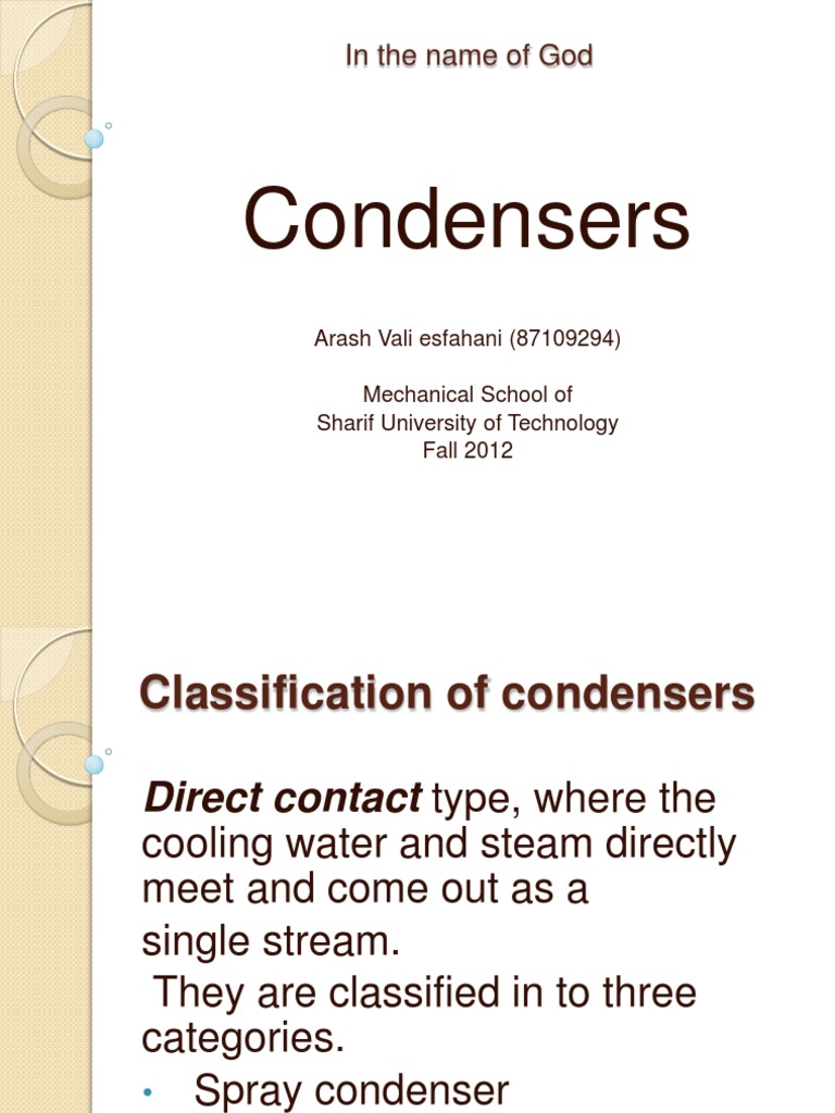 Condensers | PDF | Building Materials | Mechanical Engineering