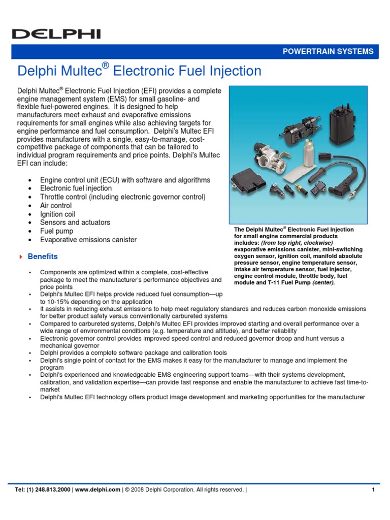 Gas Multec Efi | PDF | Fuel Injection | Throttle