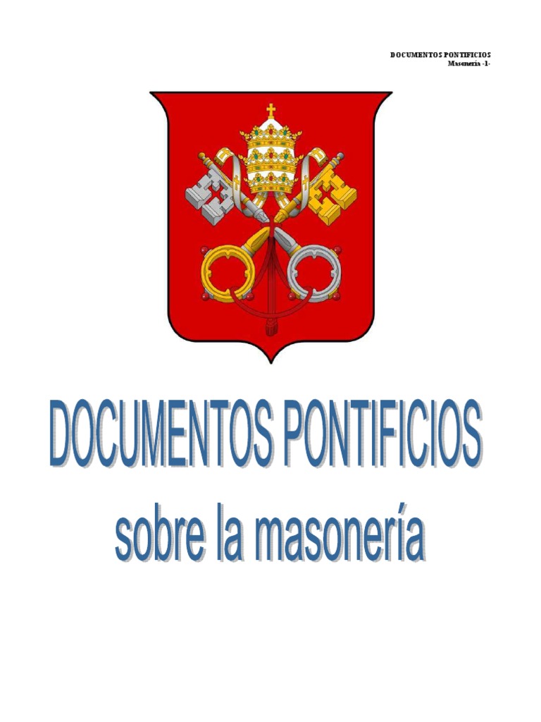 Documentos Pontificios Sobre La Masonería | PDF | Papa | Iglesia Católica