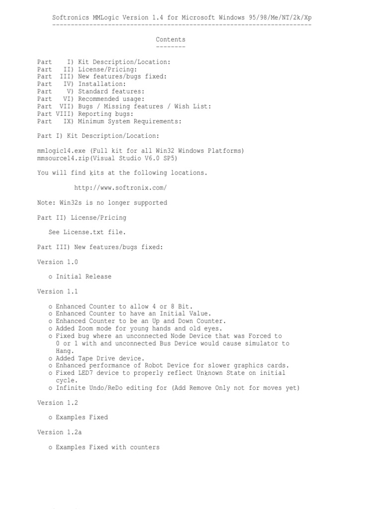 MMLogic 1.4 Download and Features | PDF